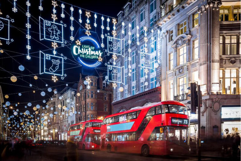 Best London Christmas Lights Walking Route 2024 -Must Sees!
